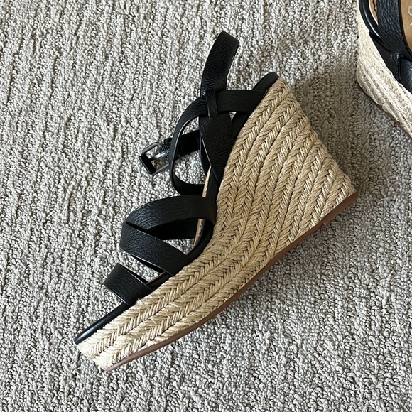 Splendid | Shoes | Splendid Black Wedge Heels | Poshmark